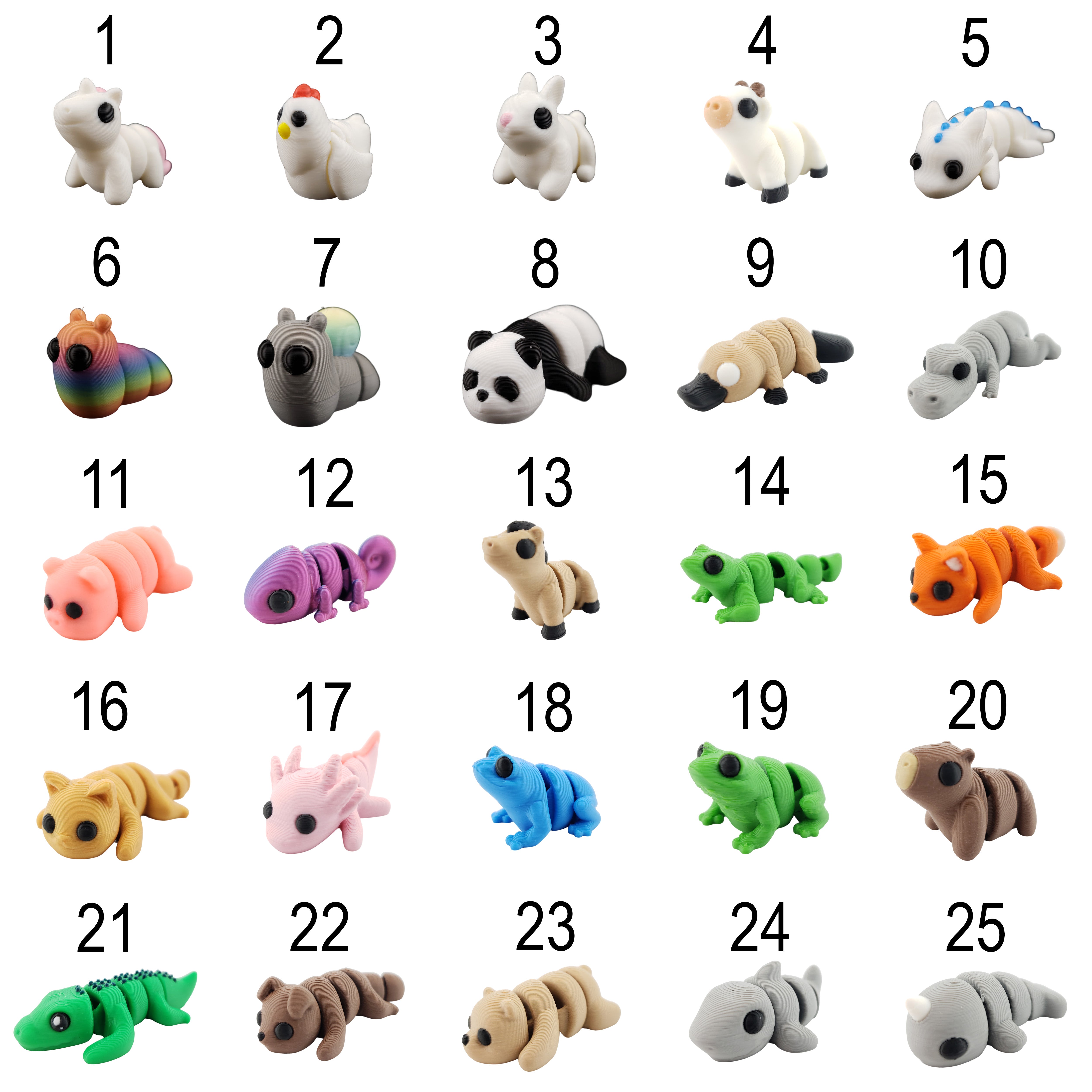 Mini Articulated Animals - Articulating Figurines – The Geek Galleria